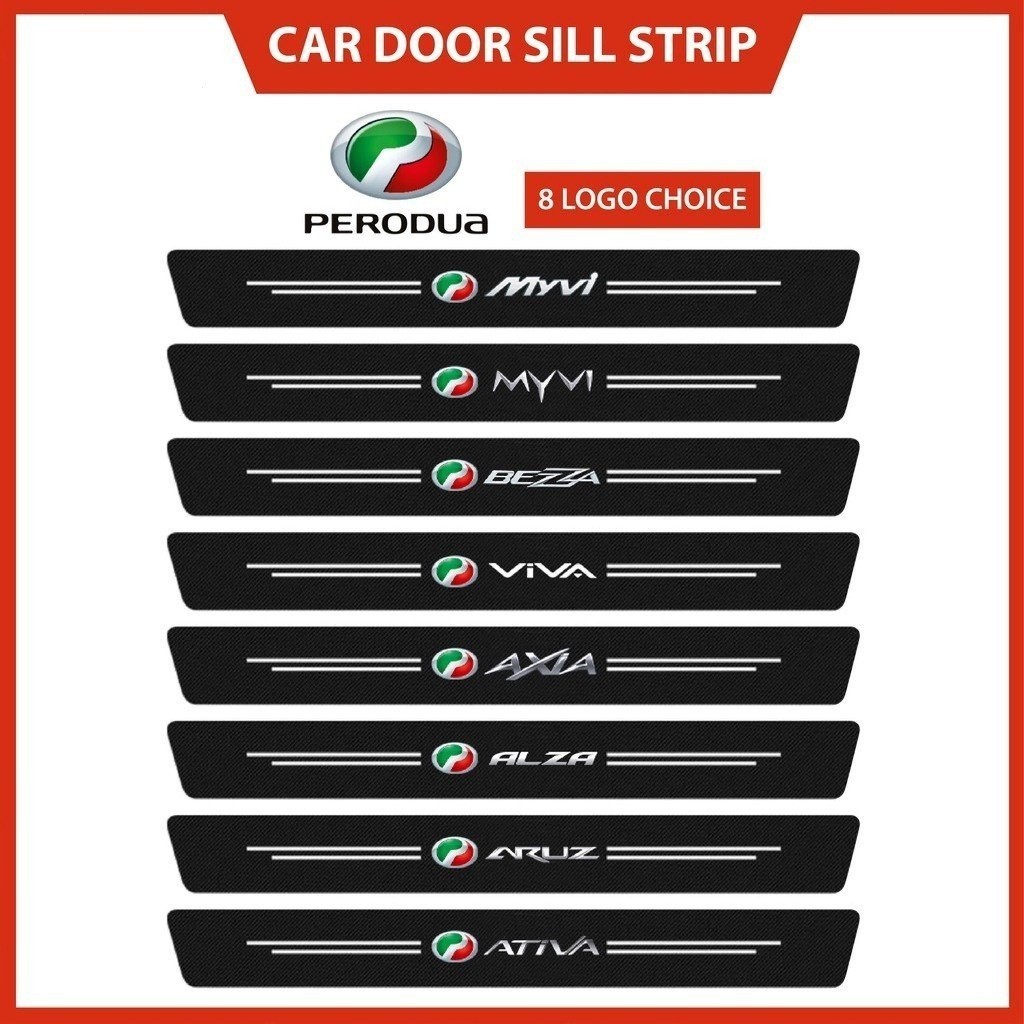 Perodua logo pintu kereta langkah sill sticker depan belakang bonet ...
