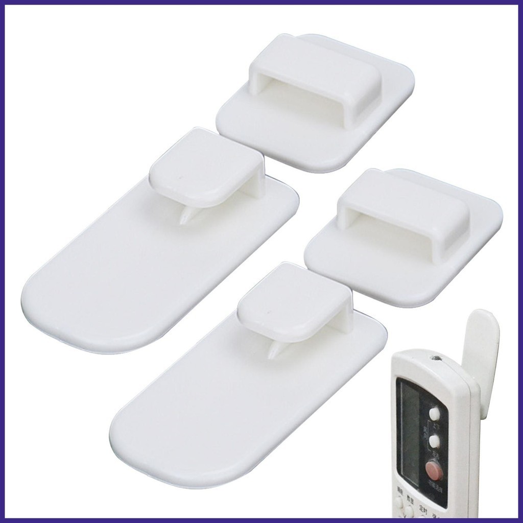 Remote Controller Adhesive Hook 1 Pair TV No Punching Controller Hooks ...
