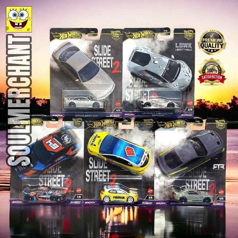 Hot Wheels Premium Slide Street 2set 5pcs 2024 Car Culture Original ...