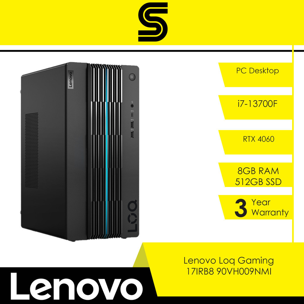 LENOVO Gaming Desktop LOQ 17IRB8- i7-13700F | 8GB RAM | 512GB SSD ...