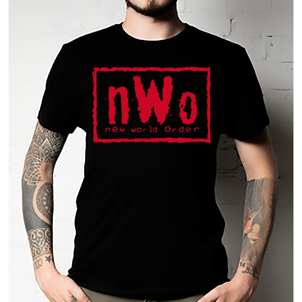 Adult New World Order nWo Wrestling Wolfpac Black T-Shirt | Shopee Malaysia