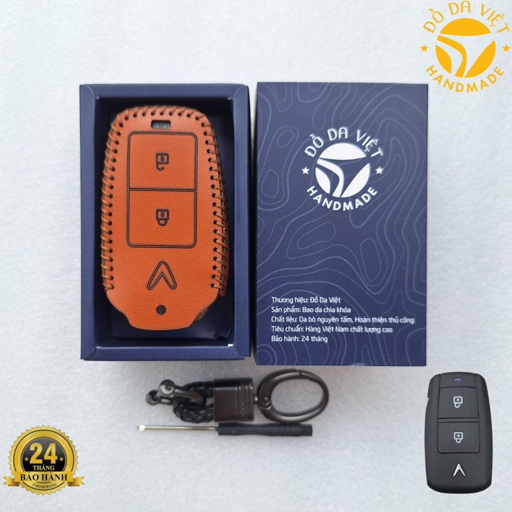 Vinfast Vf3 Leather Key Case, Vinfast Vf3 Key Case, Vinfast Vf3 Genuine ...