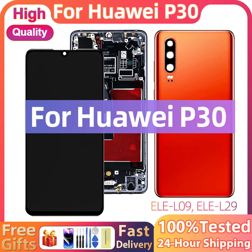 6.1'' OLED For Huawei P30 LCD Display ELE-L29 ELE-L09 ELE-L04 LCD Touch ...