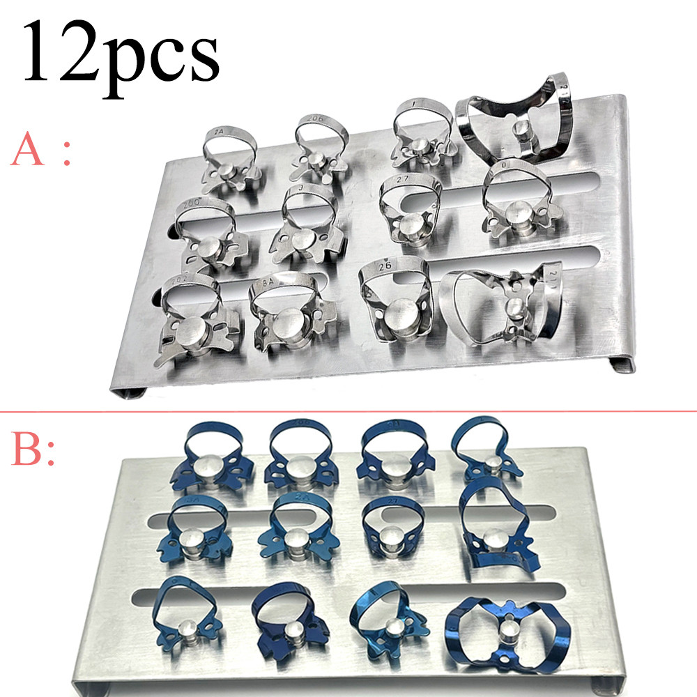 Dental Rubber Dam Clamps With Holding Tray Endodontic Restorative ...