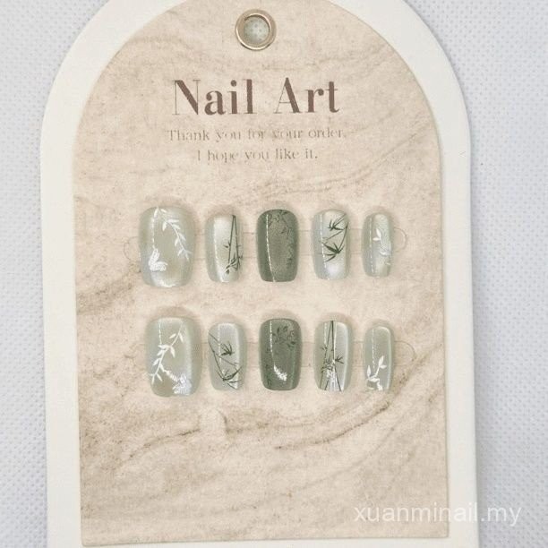 [Shangchunshan · Chinese Style Elegant] Hand-Painted Green Bamboo ...