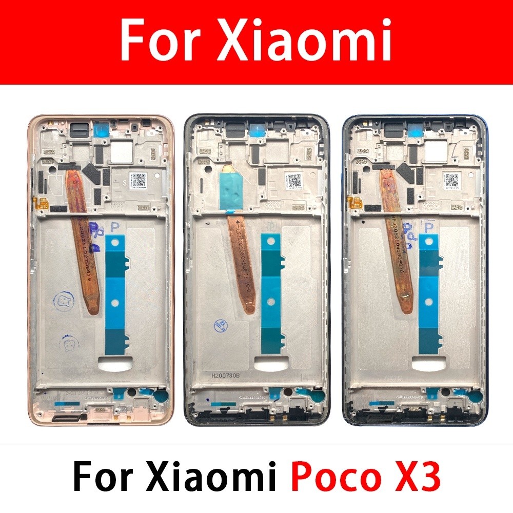 Original For Xiaomi Poco X3 NFC Middle Frame Plate Housing Bezel For ...