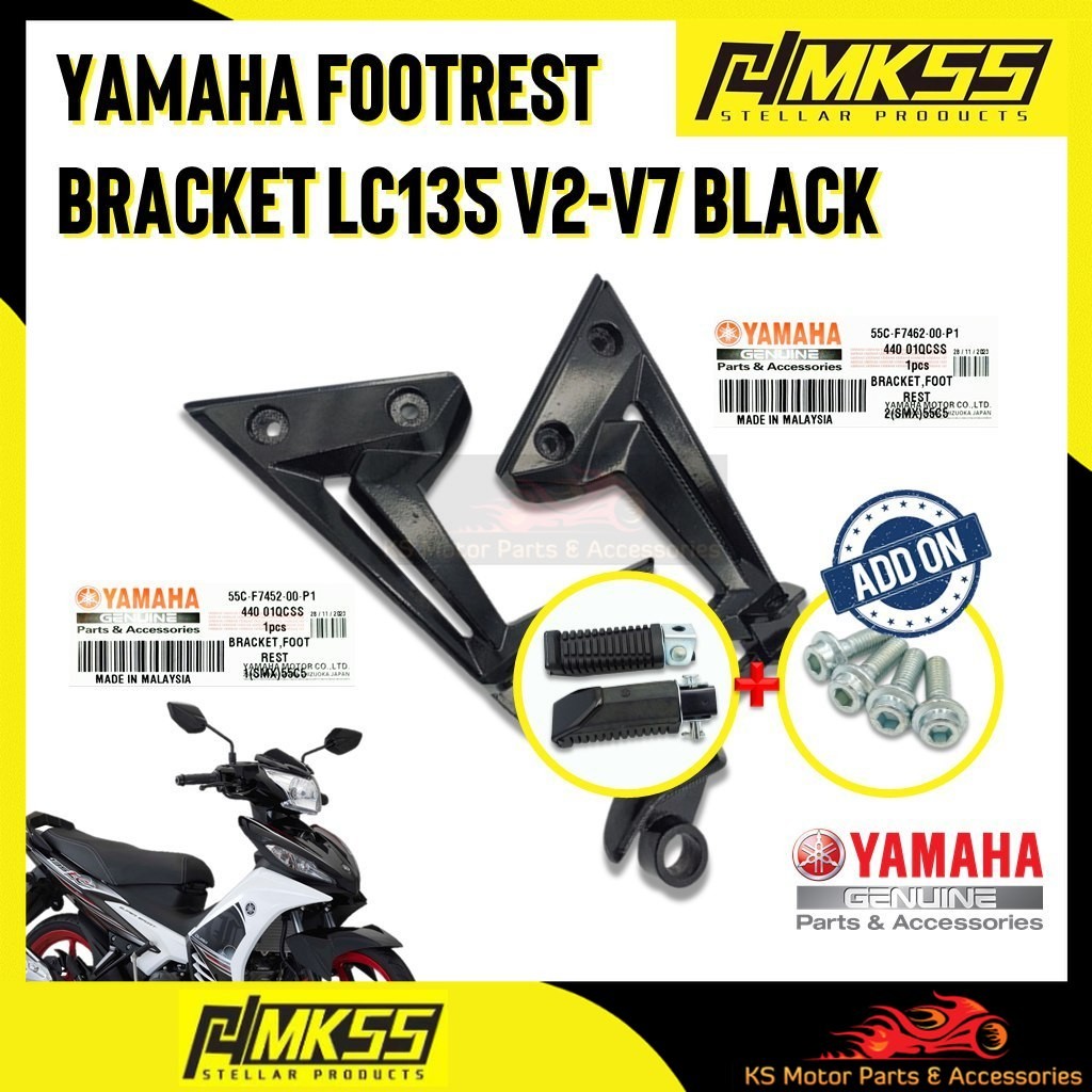BELAKANG HOLDER STAY YAMAHA 135LC NEW LC135 NEW LC V2 V3 V4 V5 V6 REAR FOOTREST BRACKET FOOTREST ...