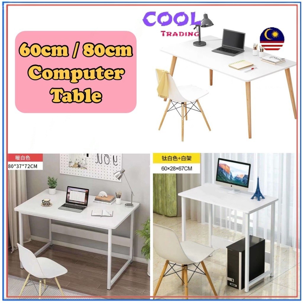 Computer Desk Study Table Simple Modern Writing Student 60 cm 70cm 80cm ...
