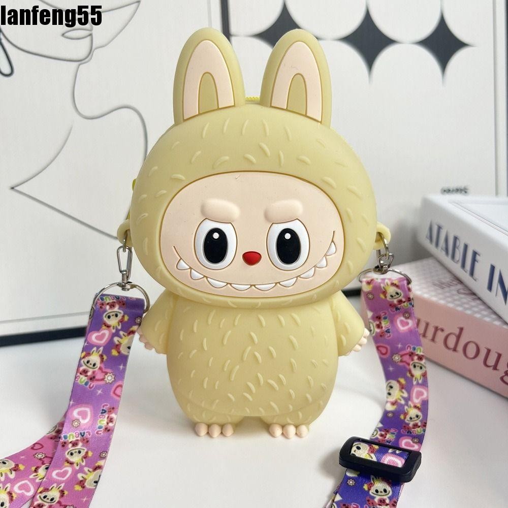 LANFENG Silicone Coin Purse, Little Bunny Labubu Doll Labubu Crossbody ...
