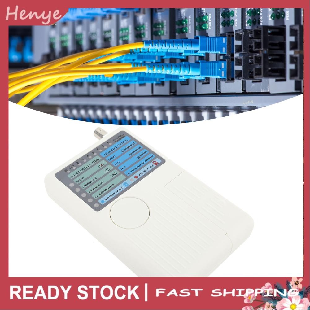 Henye Remote Cable Tester USB BNC RJ11 RJ45 LAN Universal 4 in 1 ...