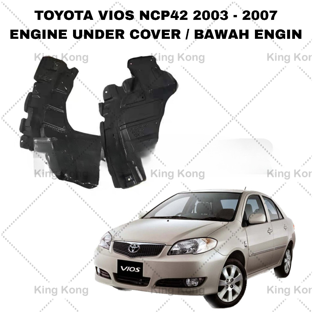 Engine splash guard protection plate FOR TOYOTA VIOS NCP42 2003 2004 ...