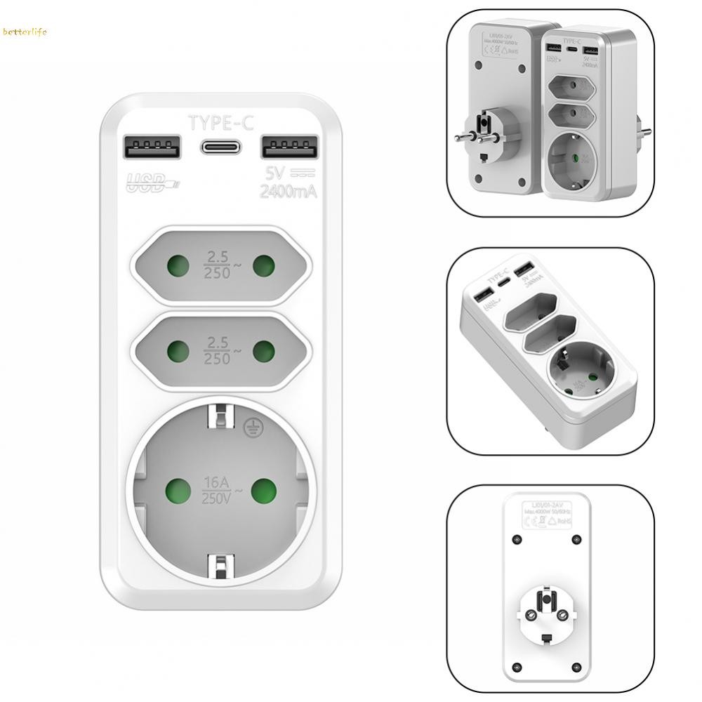 6 in1 Multiple Socket with USB Multiple Plug Power Strip withUSB ...