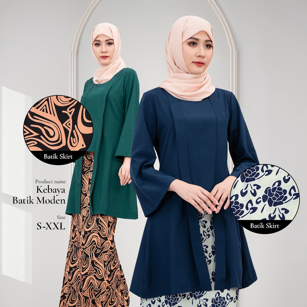 Baju Kebarung Long Baju Kurung Moden Leopard Print Kurung Premium ...
