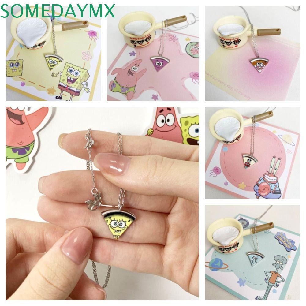 SOMEDAYMX SpongeBob Pendant, Patrick Star Sandy Cheeks Pizza Magnetic ...
