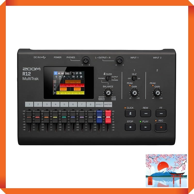ZOOM Multi-track recorder R12 - Portable and battery-powered with 8 ...
