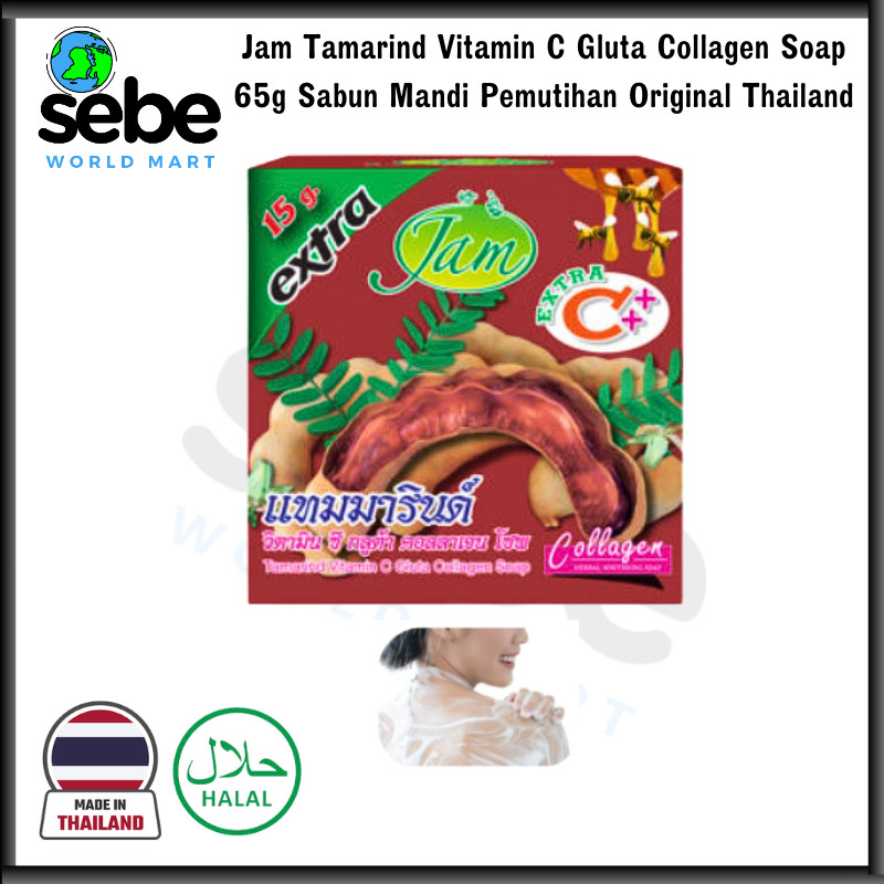 Jam Tamarind Vitamin C Gluta Collagen Soap 65g Sabun Mandi Pemutihan ...