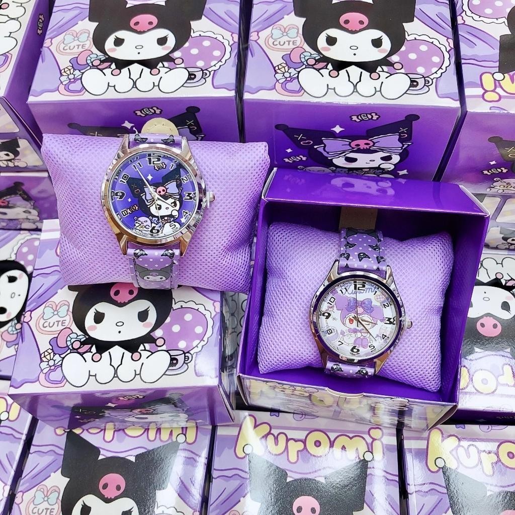 Sanrio Anime Cartoon Children's Watch Hello Kitty Cinnamoroll Kawaii ...