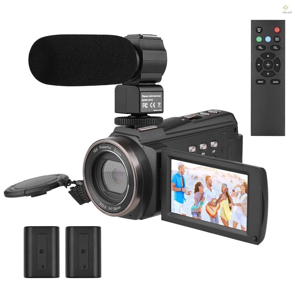 Andoer 4K/60FPS 48MP WiFi Digital Video Camera Set 1 Camcorder Recorder ...