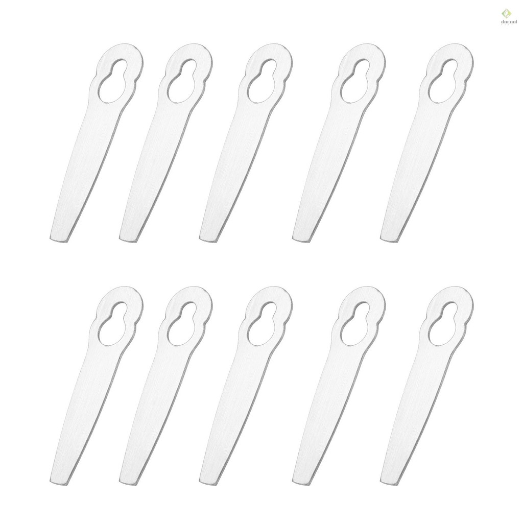 10Pcs Machine Trimming Blades Replacement Stainless Steel Trimmer Grass ...