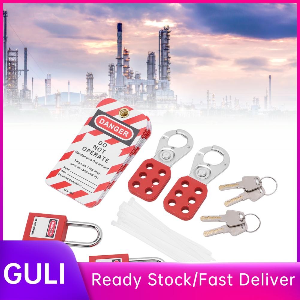Guli Electric Kit Strong Portable Red Lockout Tagout Impactresistant ...