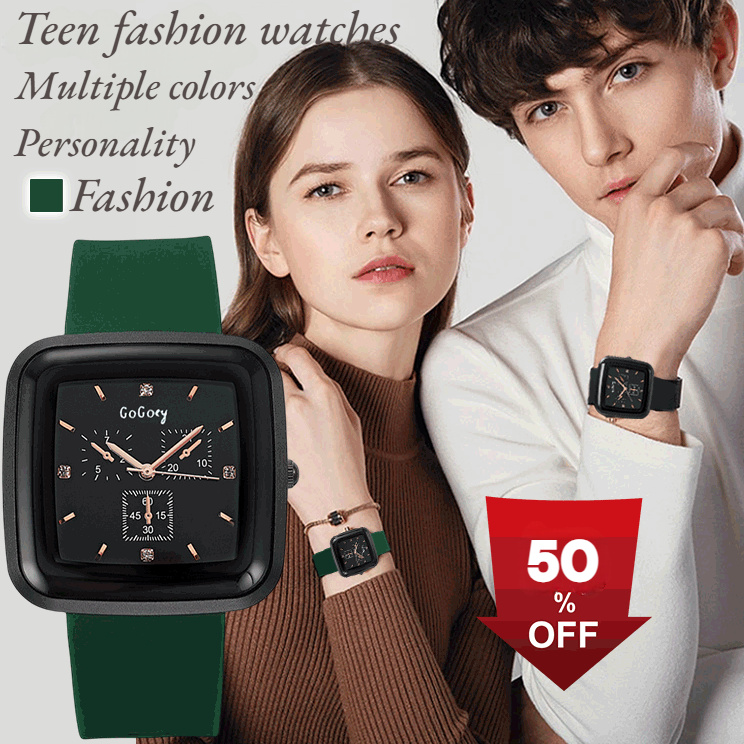 Imported Korean Waterproof Square Watch/ Waterproof Square Watch ...