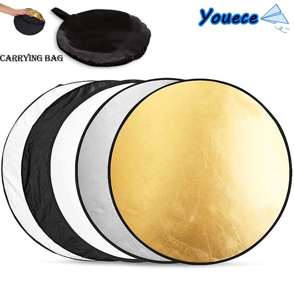 YOUECE 2/5in1 Photography Reflector, Portable Round Light Diffuser ...