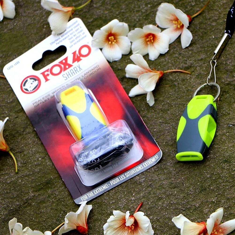 [BSL] FOX 40 Sharx Whistle With Lanyard /Referee Whistle /Wisel ...