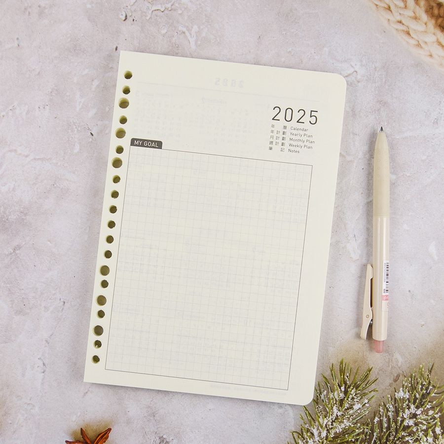 2025 Green 25K Square Zhouzhi Inner Page/20 Holes 6 Universal eslite ...