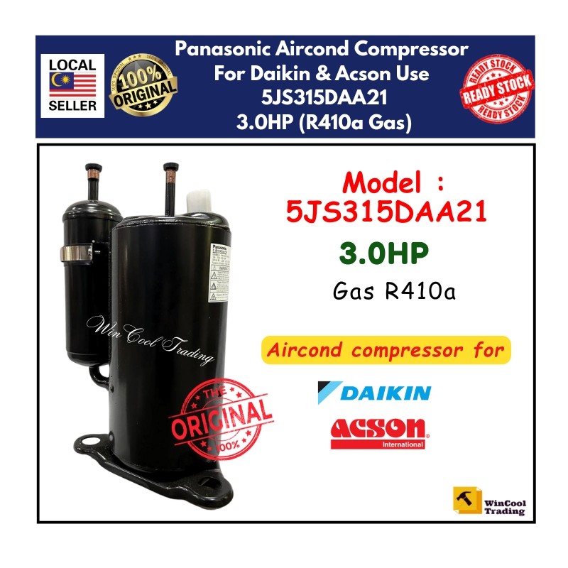 Panasonic 5JS315DAA21 / GMCC PA330X3CS-4MU1 AirCond Compressor For ...