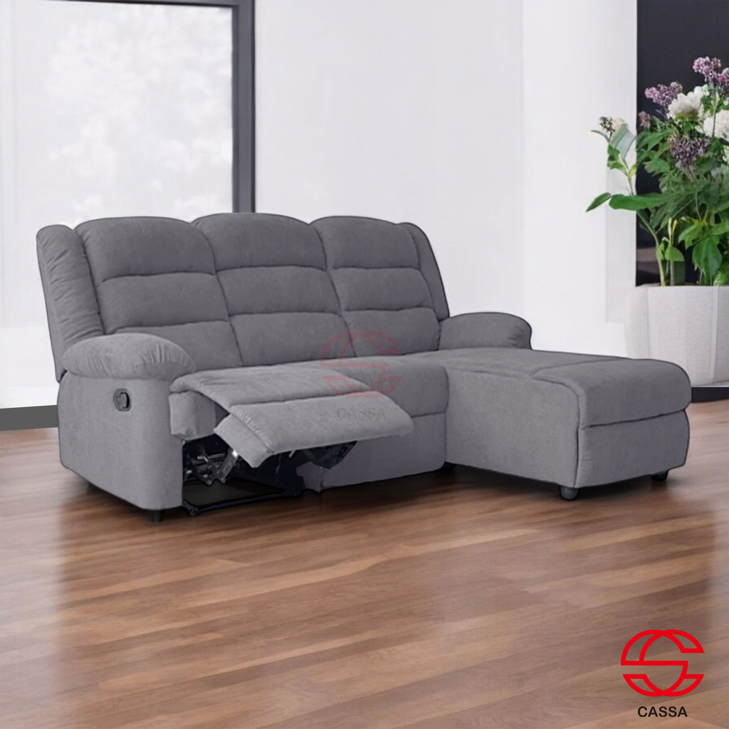 Cassa Altis Armchair Recliner 3 Seater L Shape Reclining Lounge Chair ...