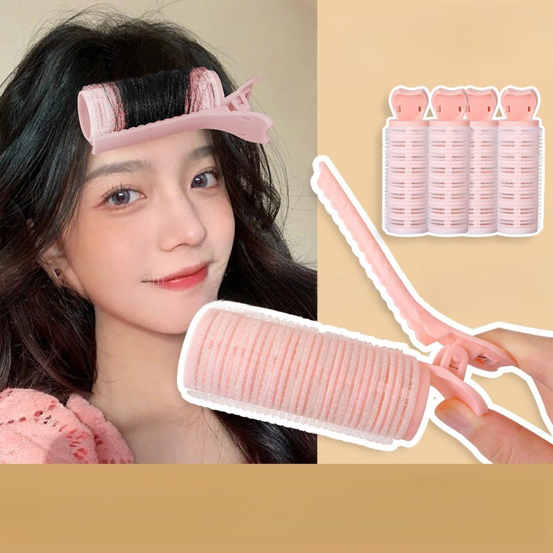 Bangs clip curling iron high cranial top fluffy bangs artifact styling ...