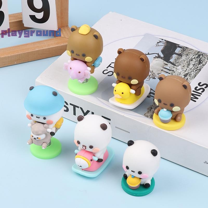 [playground] Cute Bear Figure Kawaii Cartoon Panda Model Creative Excig ...