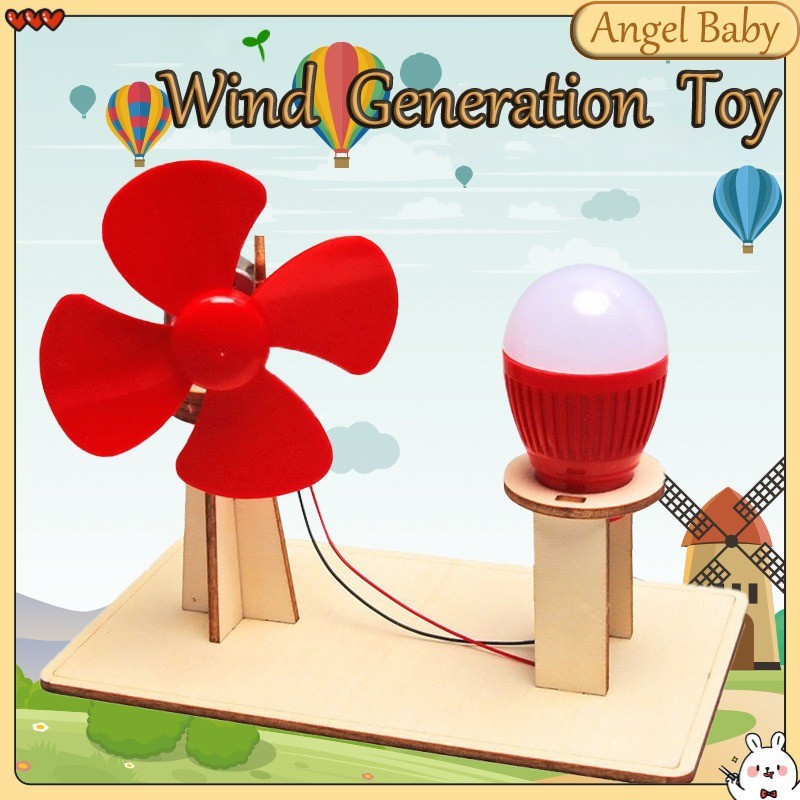 DIY Wind Generator Model Kit Science Experiment Toys for Children Hand ...