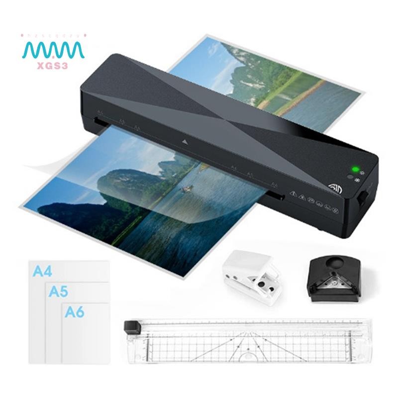 A4 Hot Laminator Portable Photo +Corner Rounder+Hole Punch+Ruler ...