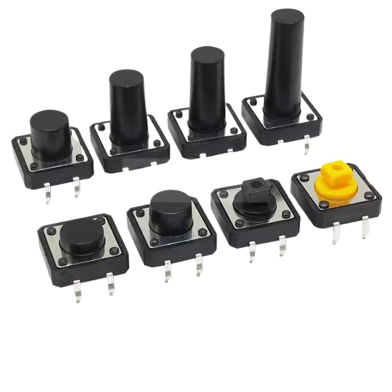 4-pin Light Touch Button Micro Switch 12 * 12 * 4.3/5/6/7.3/8/9/10/12mm ...