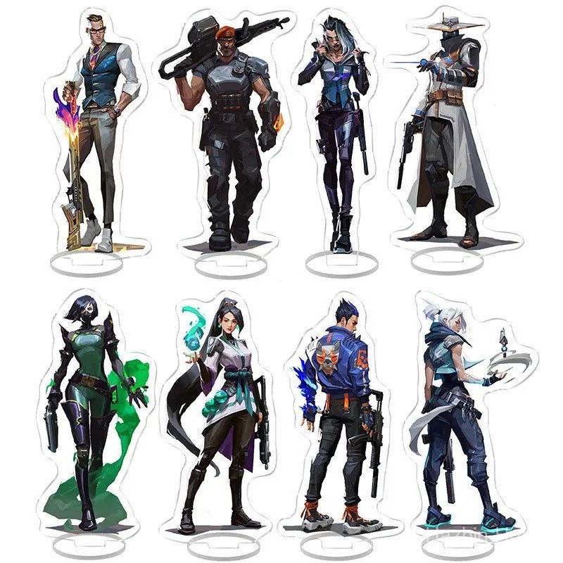 VALORANT Riot Acrylic Stand Model Plate Decoration Originality Desk ...