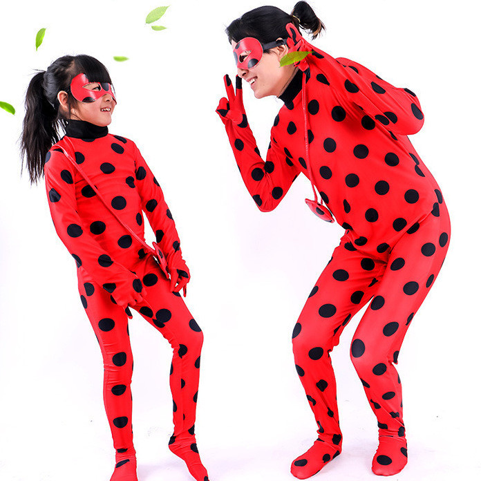 Ladybug Reddy costume Miraculous Ladybug cos Adult children瓢虫雷迪服装 ...