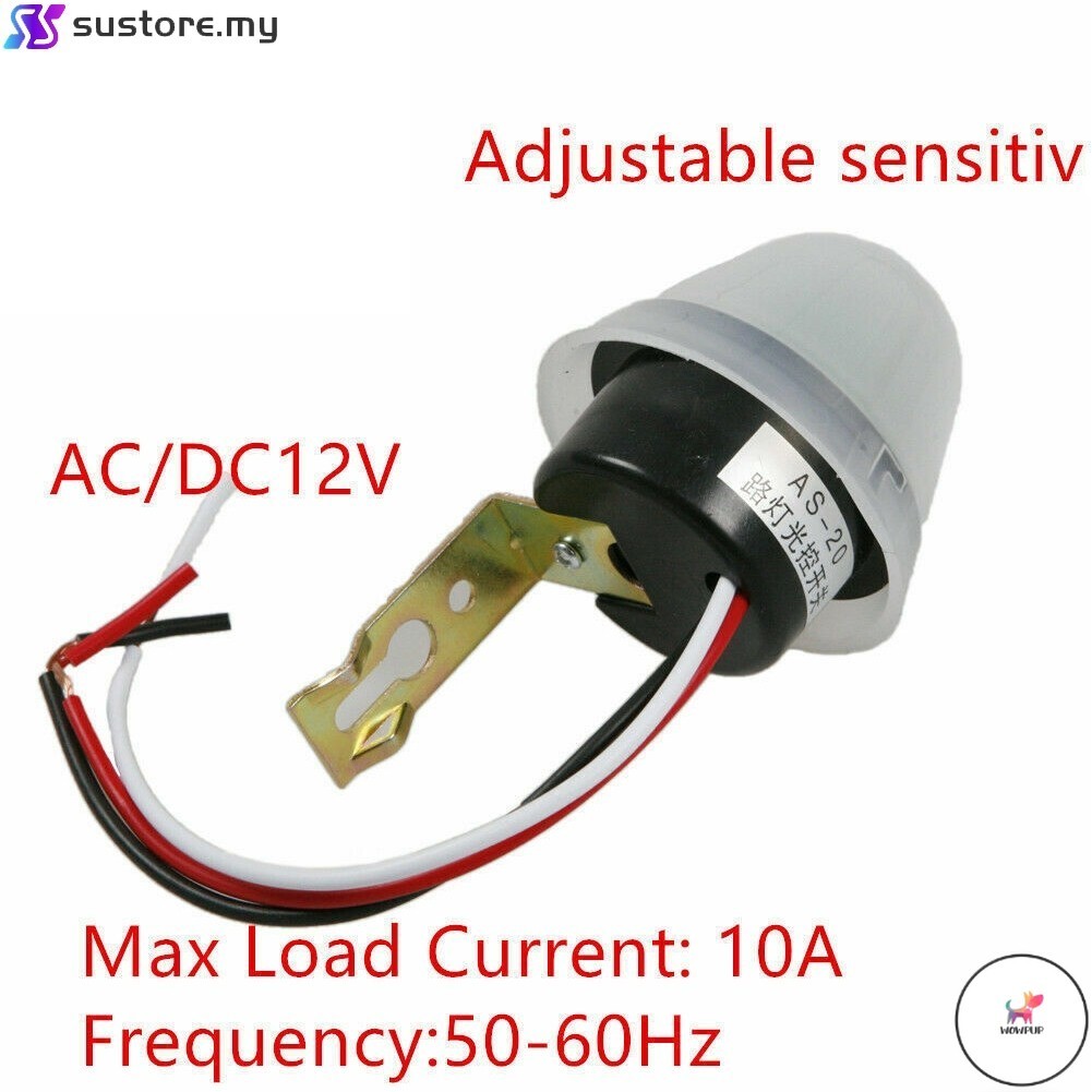 WOW] AC/ DC 12V Ajustable Auto On Off Light Switch DC AC Photo Control ...