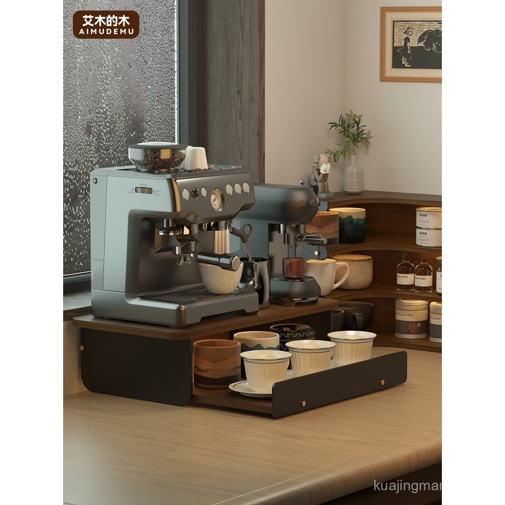 Countertop Coffee Machine Rack Placement Table Coffee Corner Bar ...