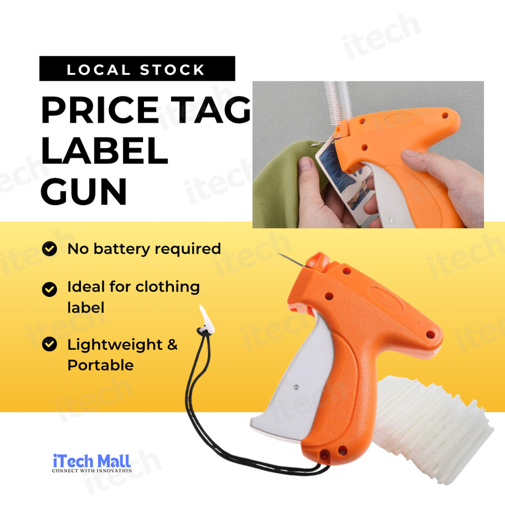 Tagging Gun Price Tag Label Baju Garment Clothes Mesin Tanda Harga ...