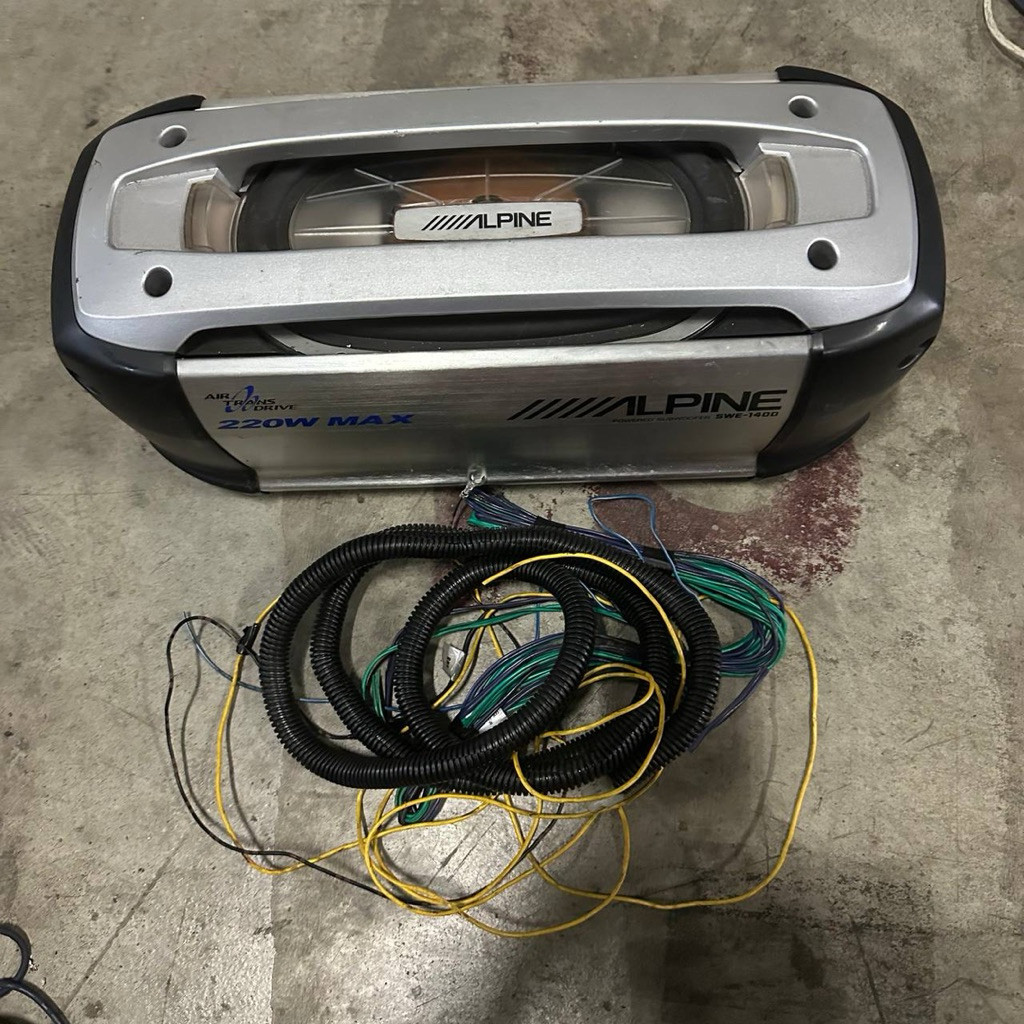 Alpine Active Subwoofer SWE-1400 ORIGINAL USED FROM JAPAN | Shopee Malaysia