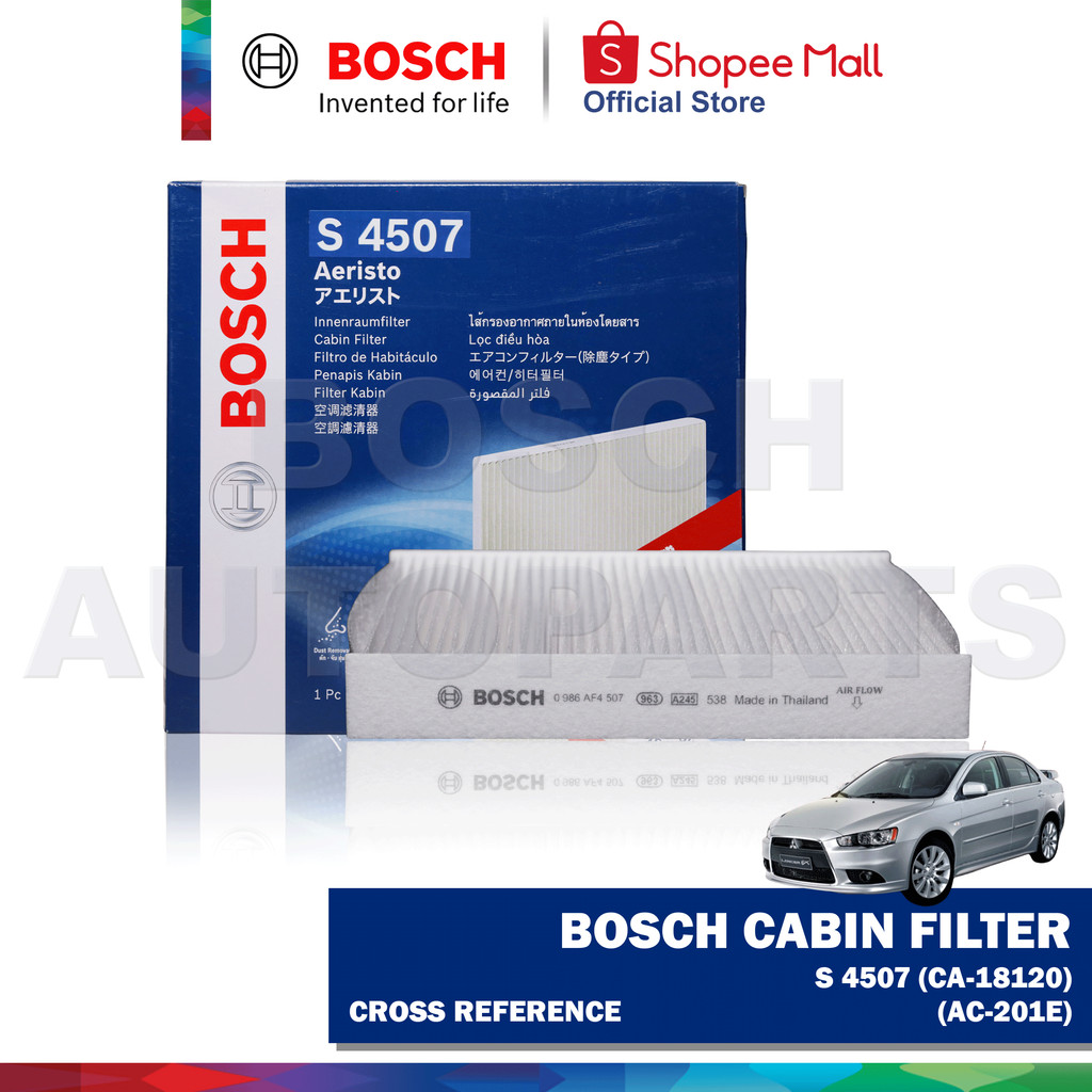 Bosch Standard Cabin Filter for Mitsubishi Lancer Gas 2013 to Present ...