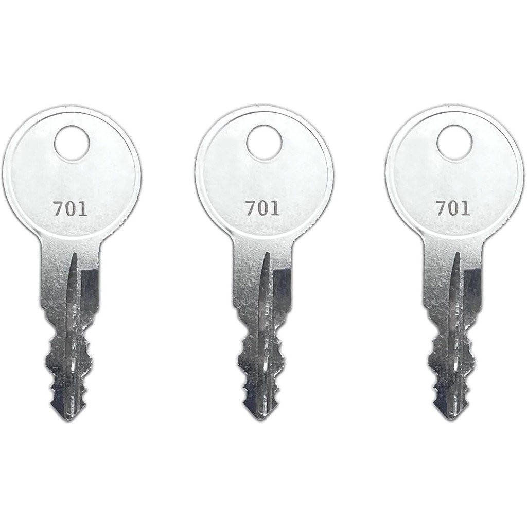 (3) KeyPower 701-760 Keys for Bauer RV Trailer Camper Cambar Door Locks ...