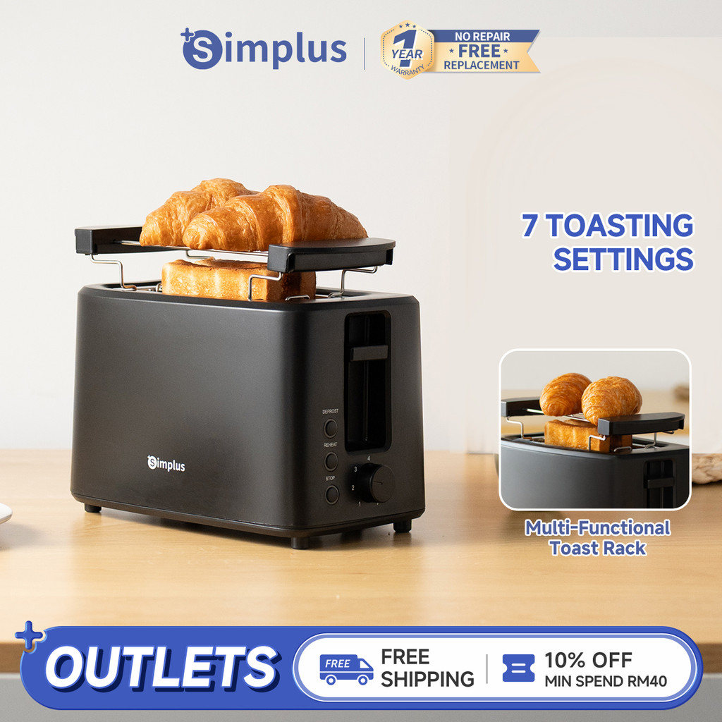 Simplus Toaster | 700W High Power | 7-Level Toasting Settings | 2 ...