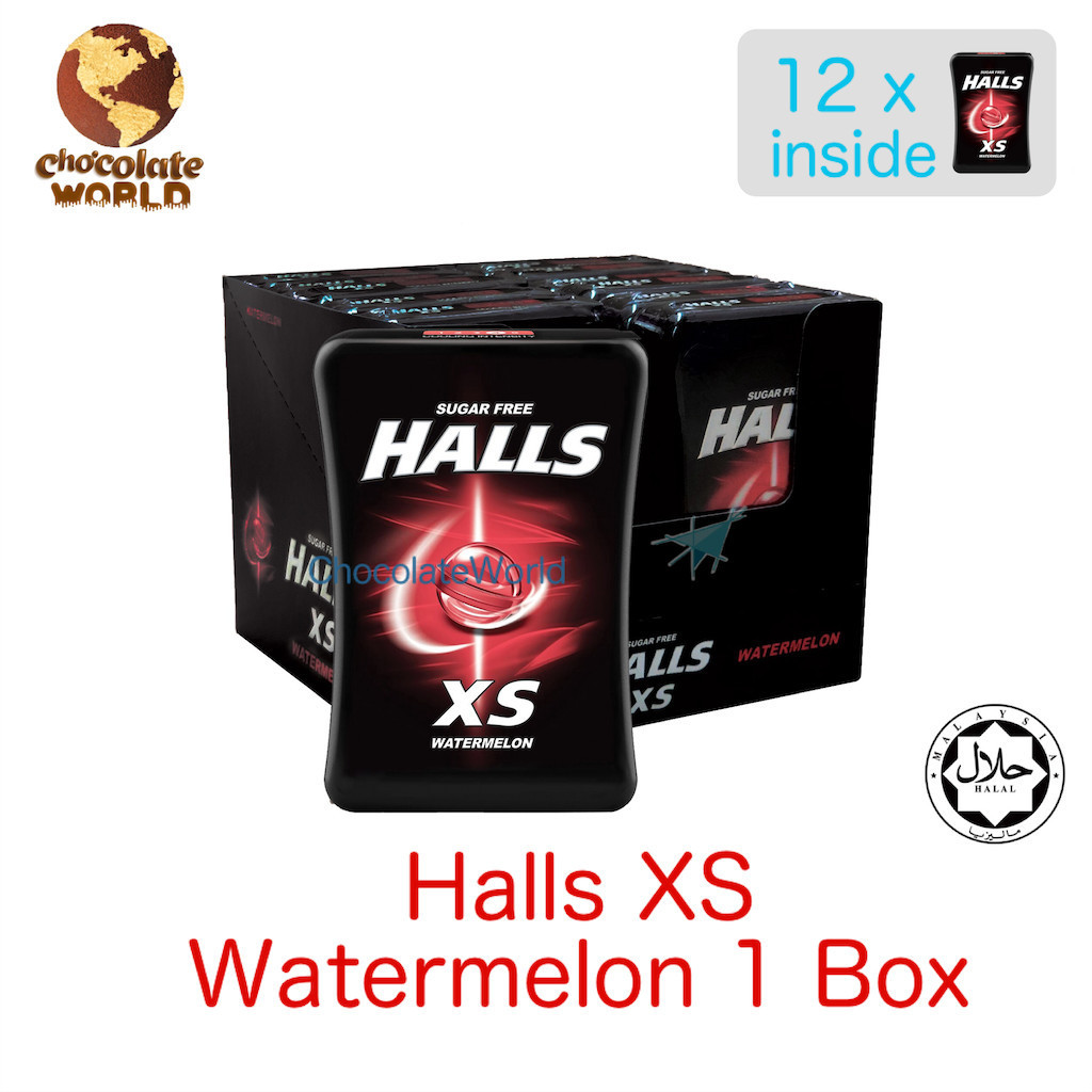 Halls XS Sugar Free Candy Watermelon (15g X 12) | Shopee Malaysia
