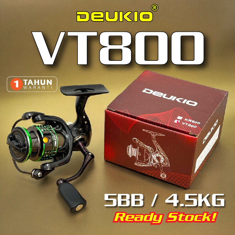 DEUKIO VT800 UL SPINNING Reel Mancing Mesin pancing Udang Galah Jenggo ...