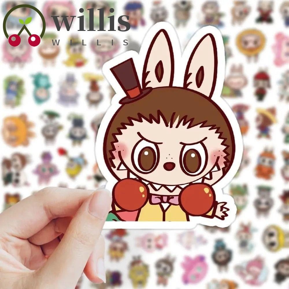 WILLIS 53PCS Labubu Stickers, Waterproof Cute Graffiti Labubu Decals ...