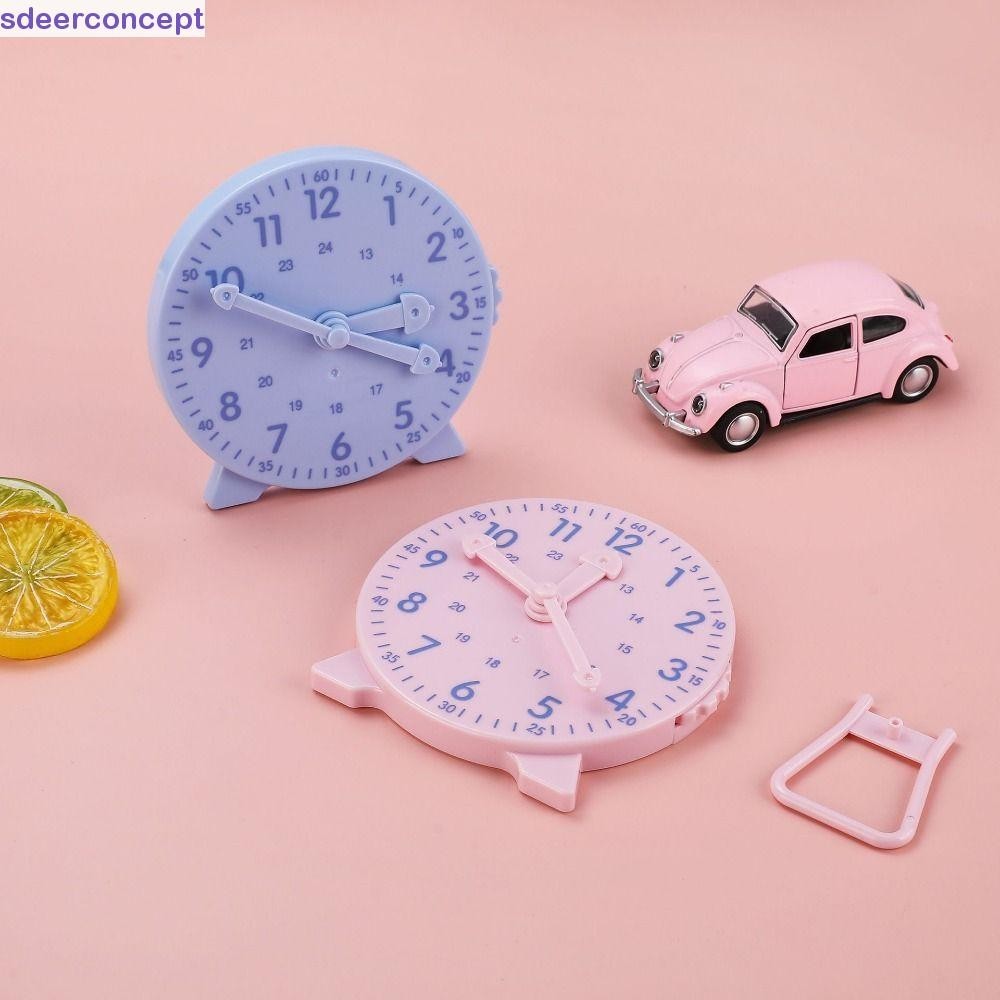 SDEERCONCEPT Three-pin Linkage Clock, Mini Cute Teaching Clock Model ...