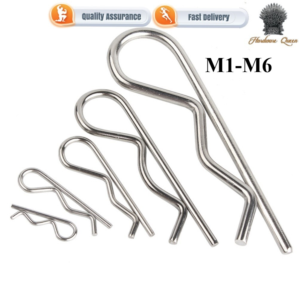 [QO] B-type Pin R-Shaped Pin Galvanized Pin Pin Latch Lock Pin Wave ...