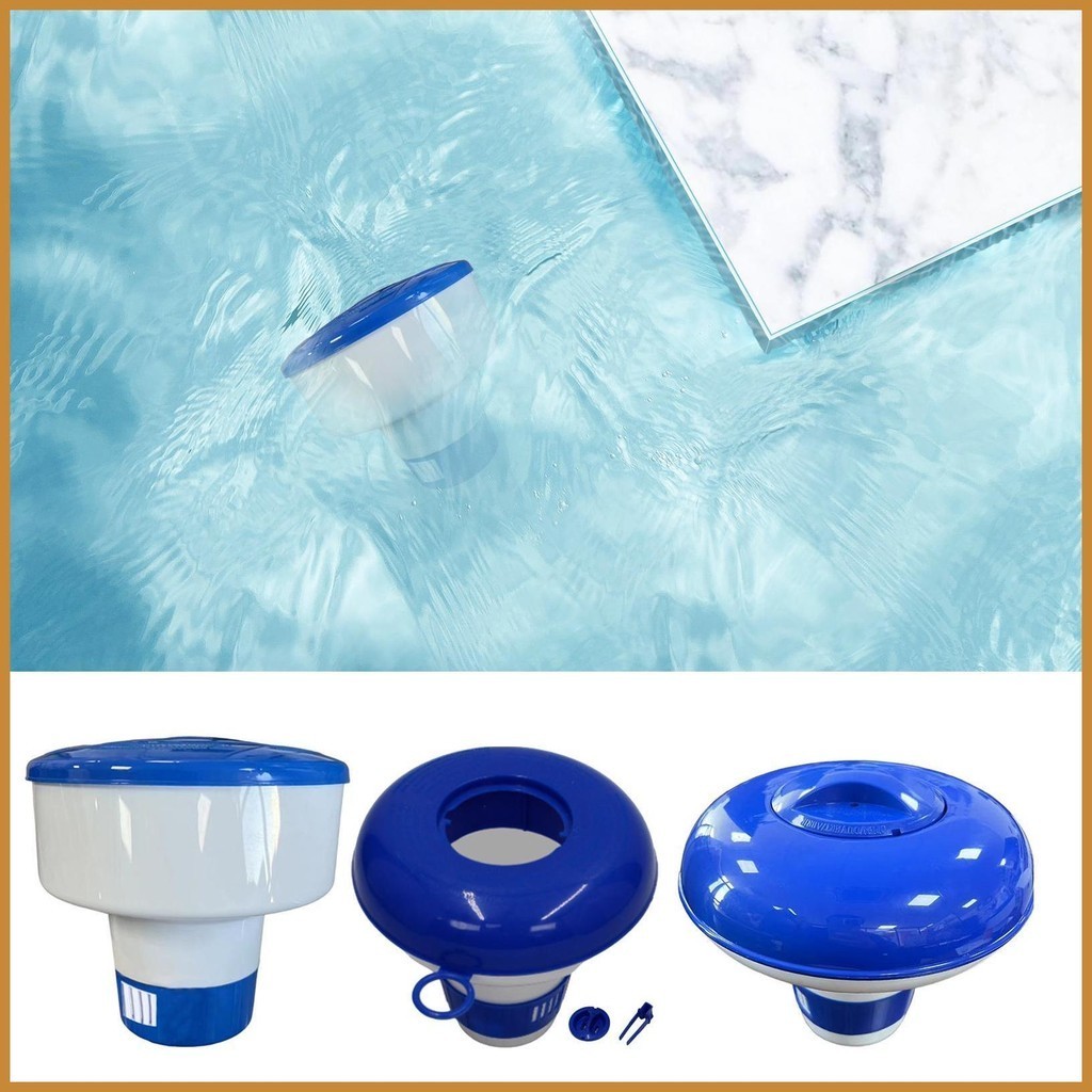 Pool Chlorine Floater Chlorine Floater Tablets Dispenser Large Capacity ...